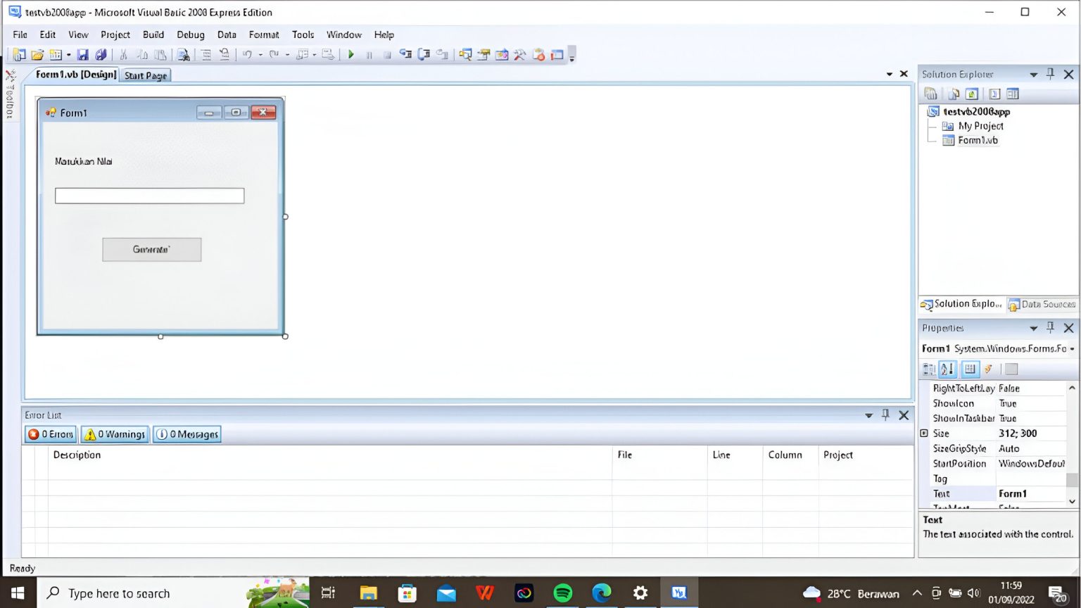 Visual Basic 2008 Express Edition