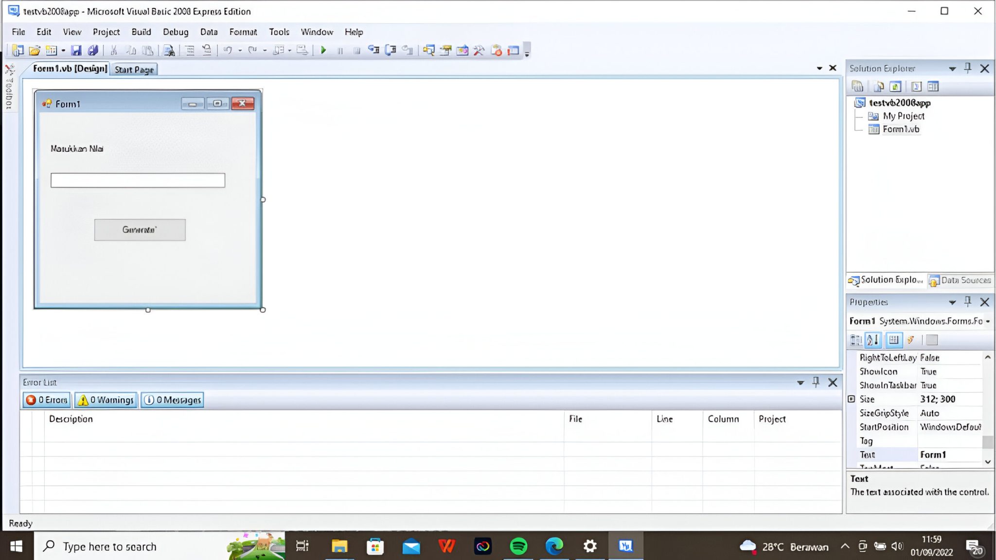 Visual Basic 2008 Express Edition